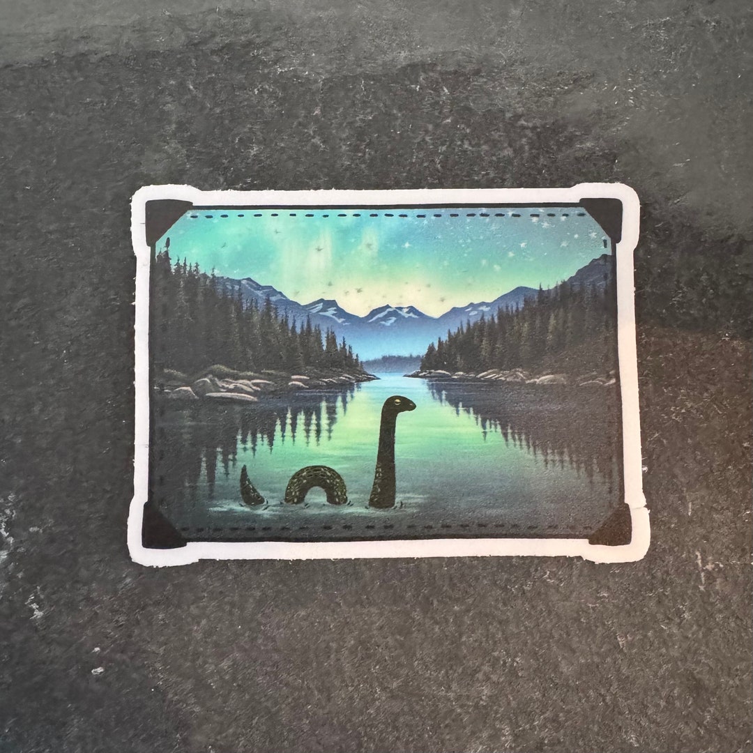 Nessie Northern Lights Sticker - Etsy