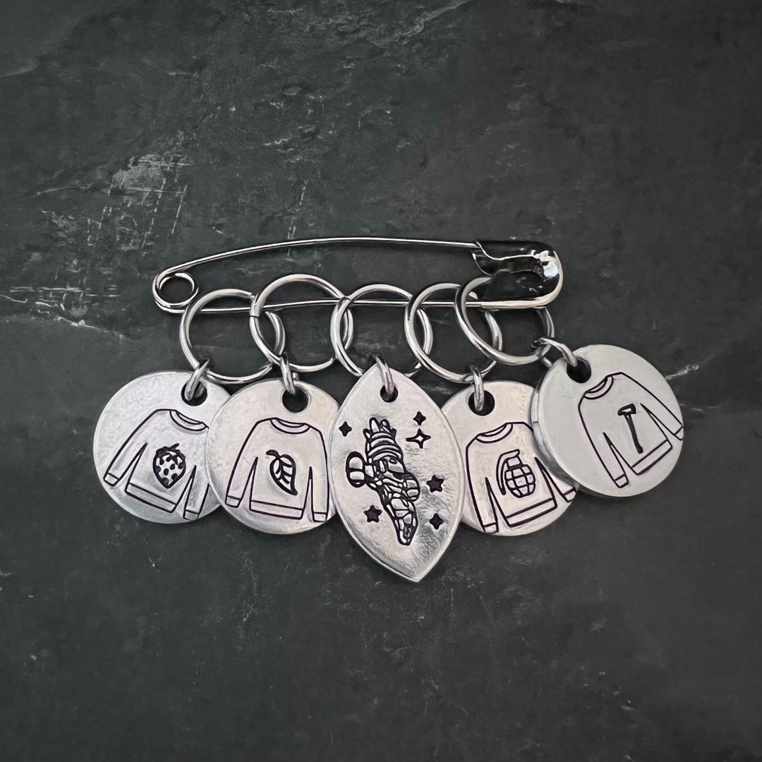 Hand Stamped Firefly Inspired Stitch Marker Set - Etsy