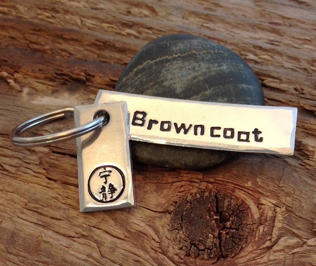 Hand Stamped "browncoat" Firefly Inspired Keychain With Hand Stamped ...