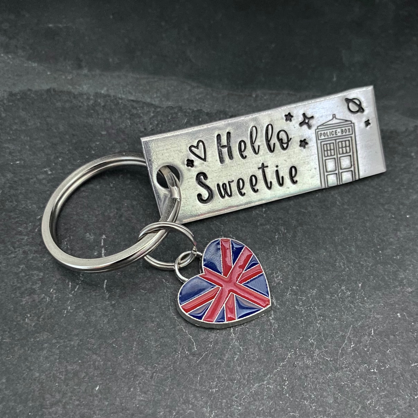 Dr Who Inspired hello Sweetie Hand Stamped - Etsy