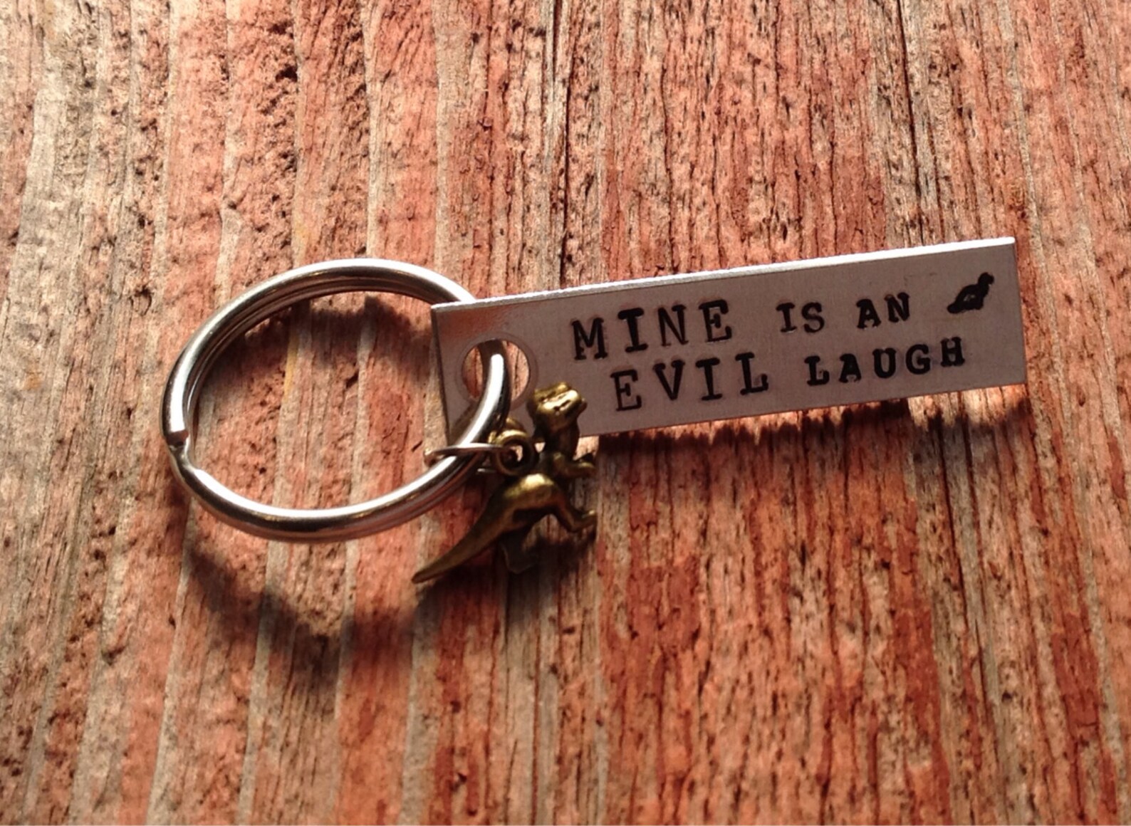 Hand Stamped "mine is an Evil Laugh" Firefly Inspired Keychain With ...