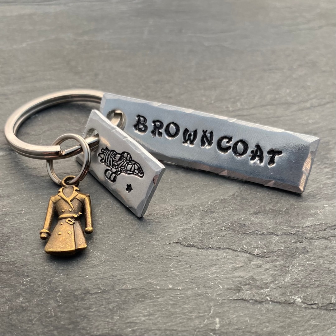 Hand Stamped "browncoat" Firefly Inspired Keychain With Choice of Charm ...