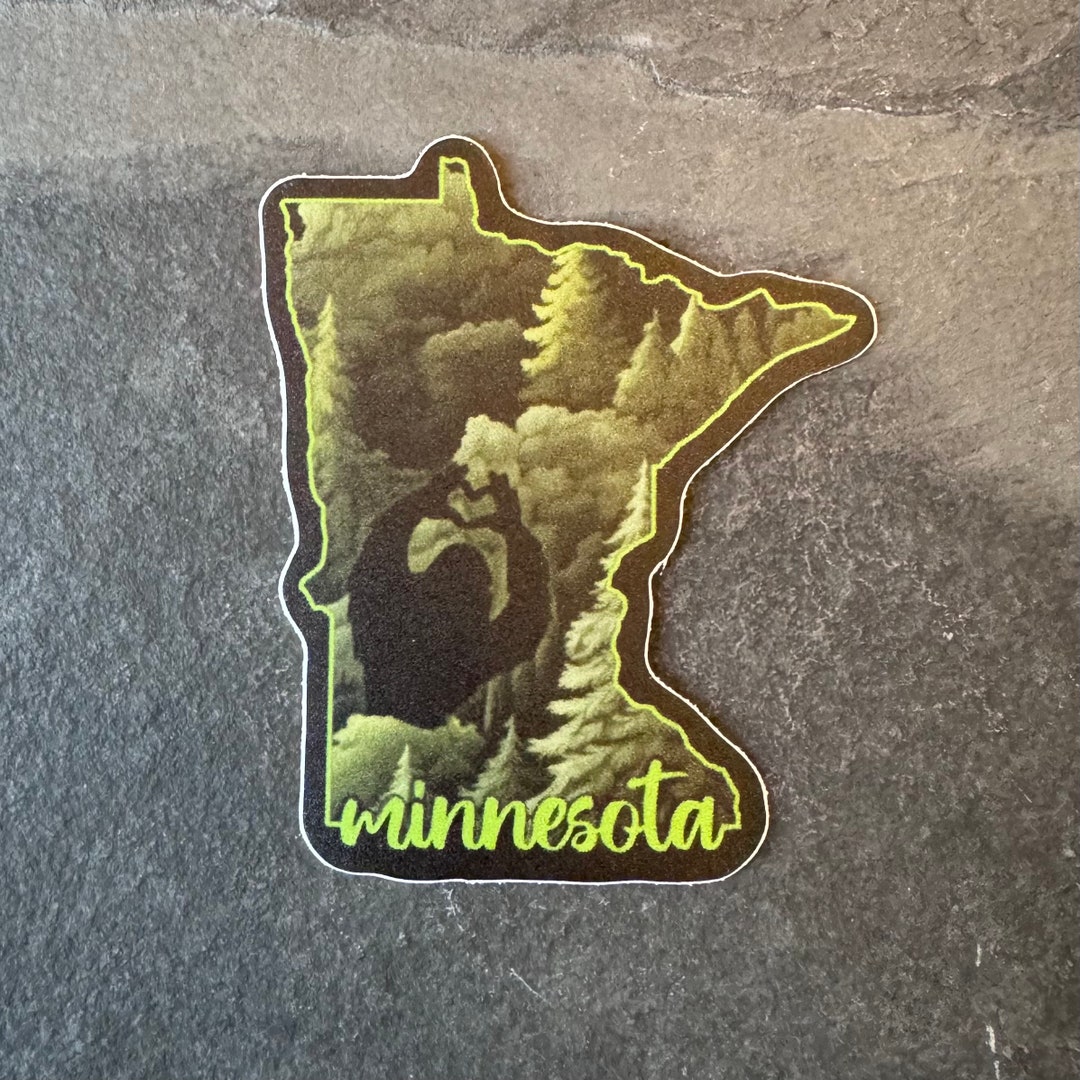 Minnesota Nice Bigfoot Sticker - Etsy