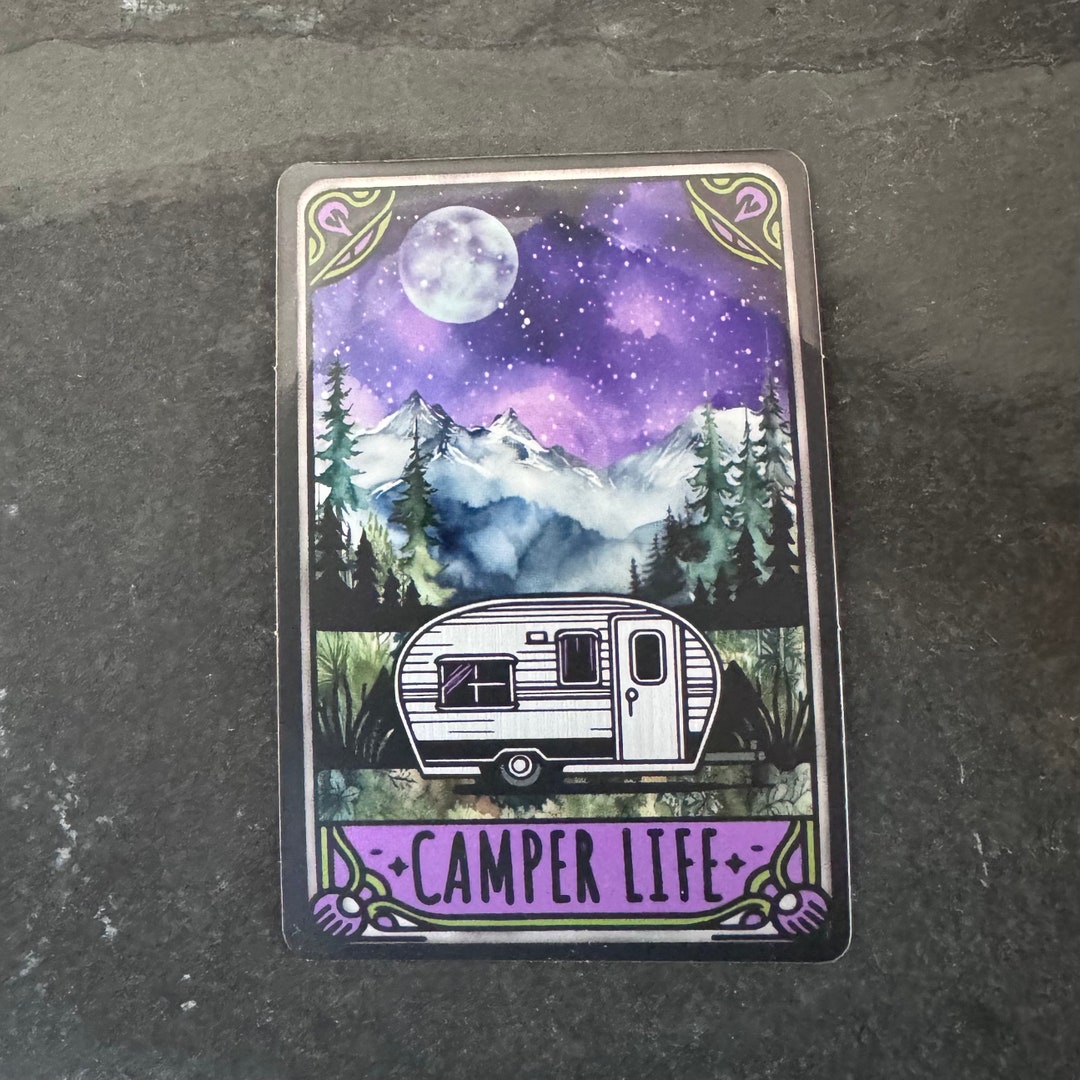 The Camper Life Card Sticker - Etsy