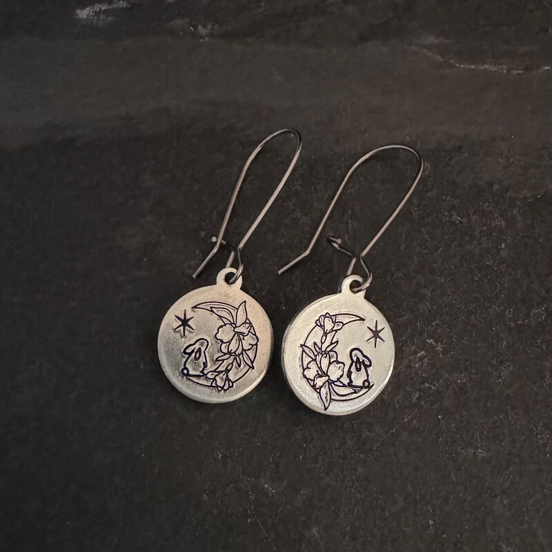 Stamped Earrings - Etsy