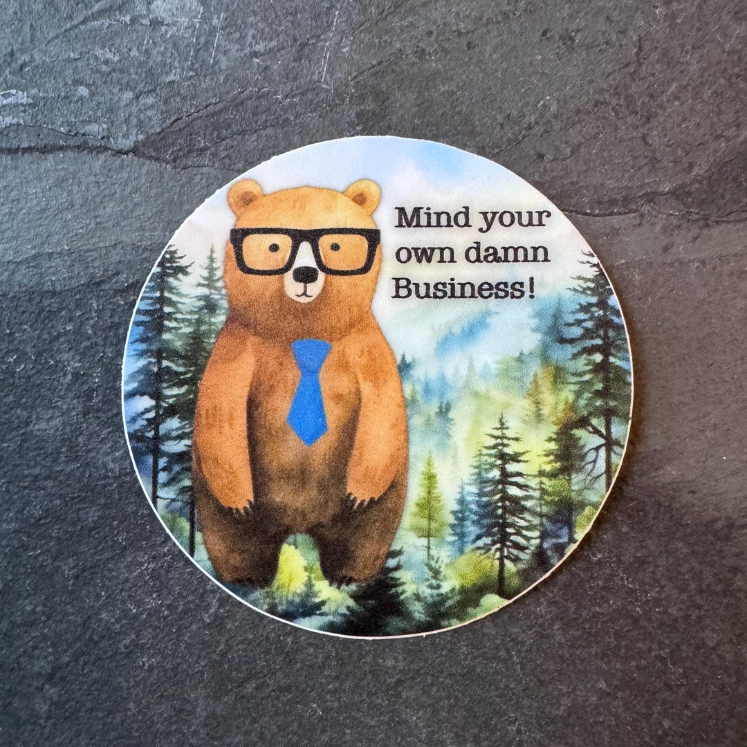 Tim Walz Mind Your Own Business Sticker - Etsy