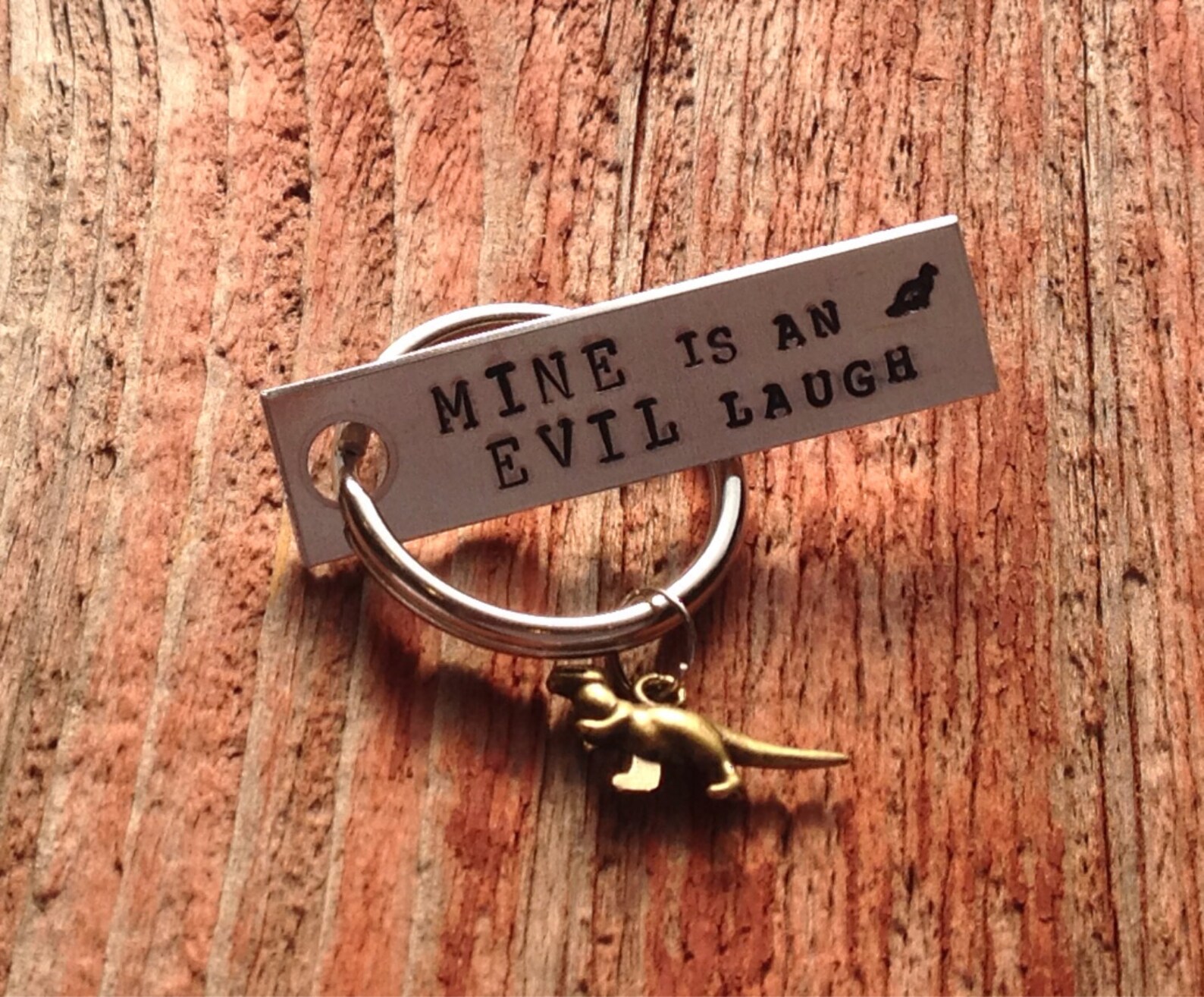 Hand Stamped "mine is an Evil Laugh" Firefly Inspired Keychain With ...
