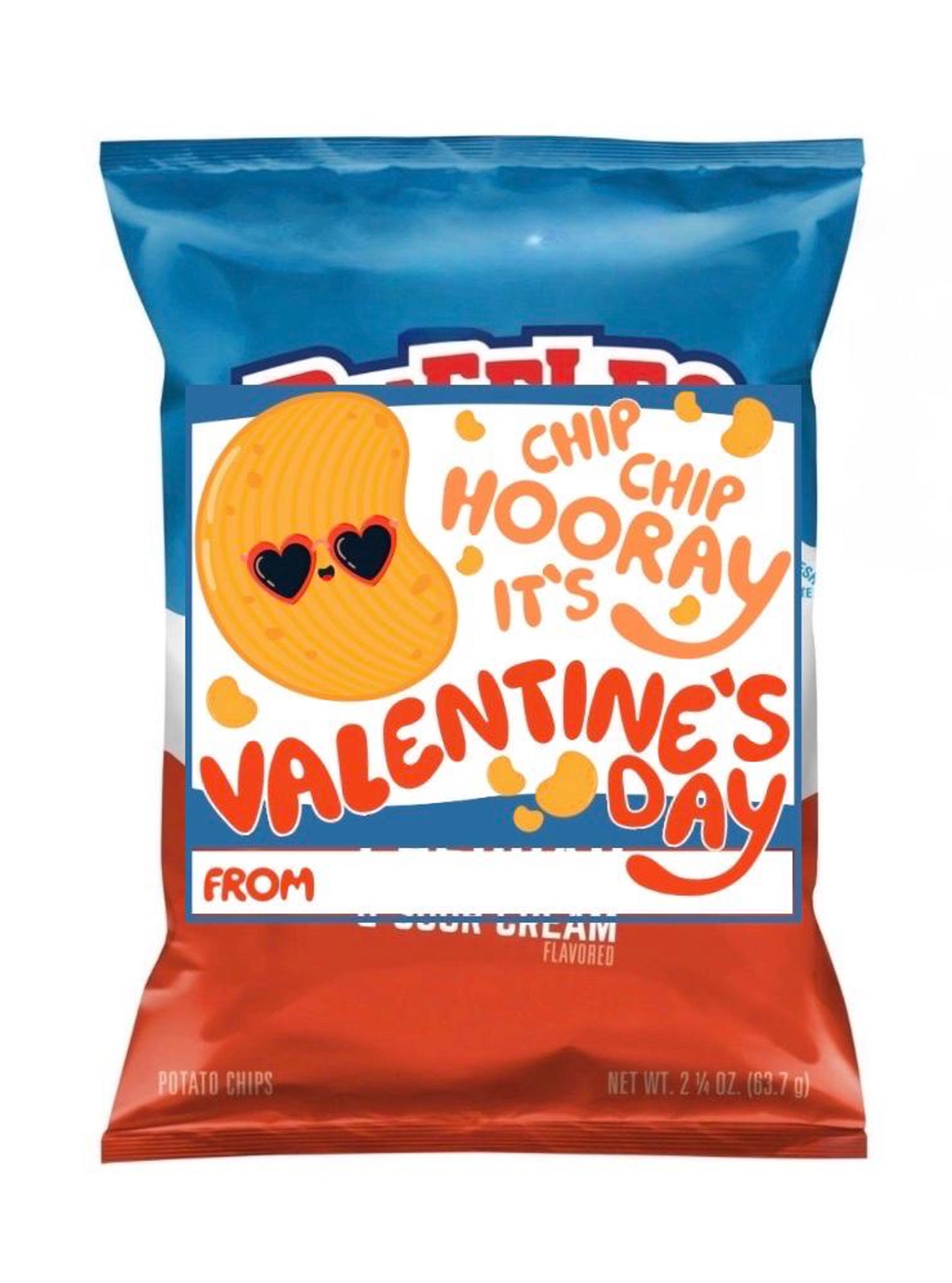 Print and Cut Potato Chip Valentines – “chip Chip Hooray, It’s ...