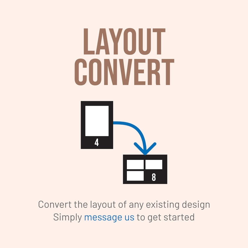 Layout Customization | Layout Convert | Change Size and Photo Position ...