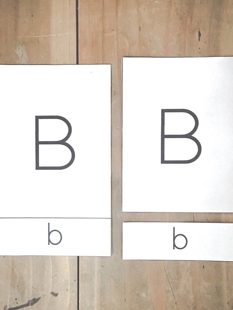 A to Z. Alphabet 3 Part Card for Montessori Education. - Etsy
