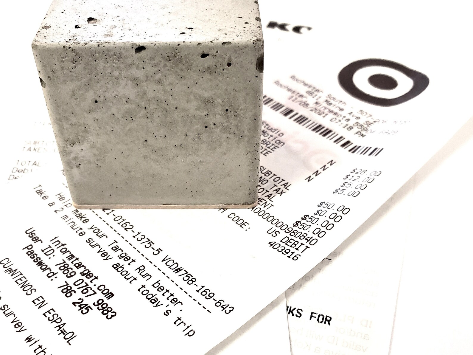 The Big Weight. Concrete Paperweight With Maple Wood. Desktop - Etsy