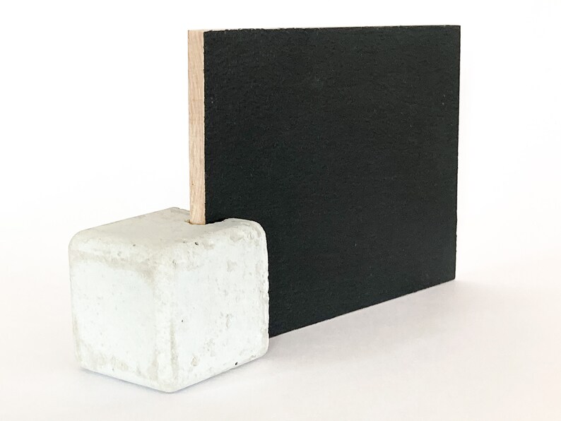 Small Chalkboard Sign With Concrete Block Stand. Customizable - Etsy