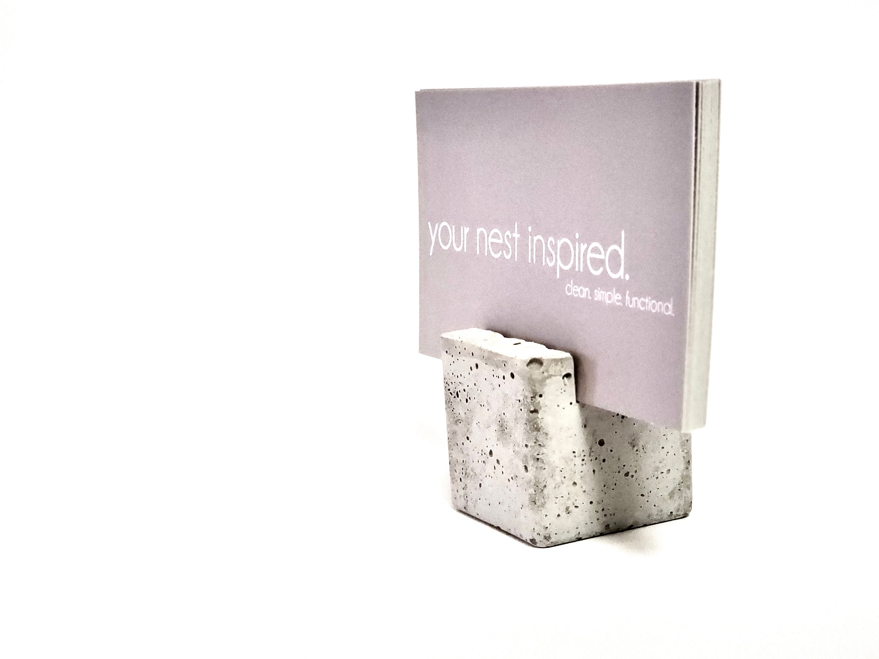 Concrete Block. the Original Business Card Stand. One Picture - Etsy