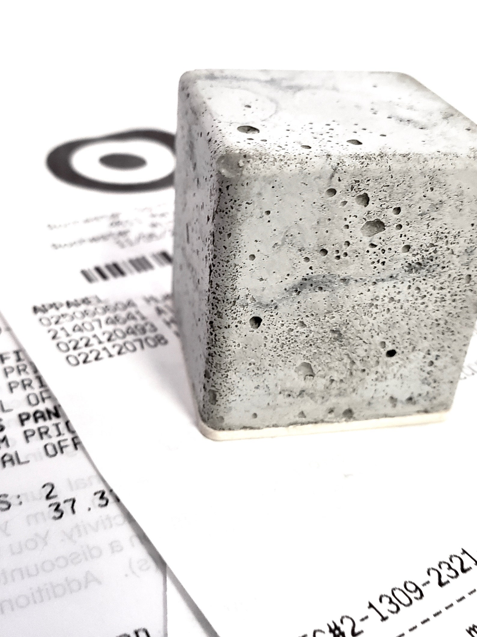 The Short Weight. Concrete Paperweight With Maple Wood. Desktop Office ...