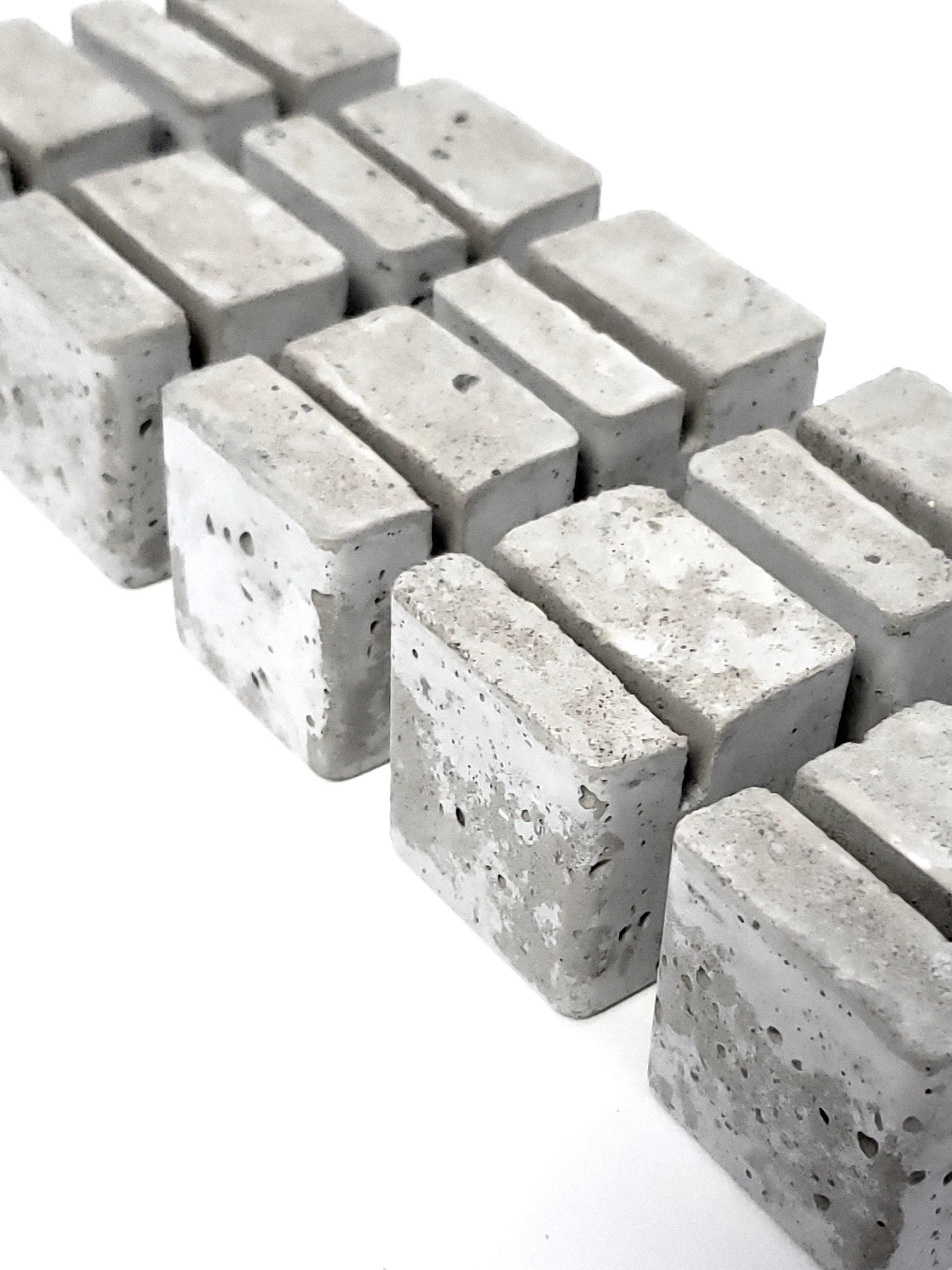 Photo Stand. Slim and Small Concrete Block for Pictures. One Vertical ...