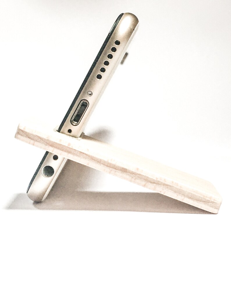 Iphone Stand. Maple Wood With Suede Lining. - Etsy