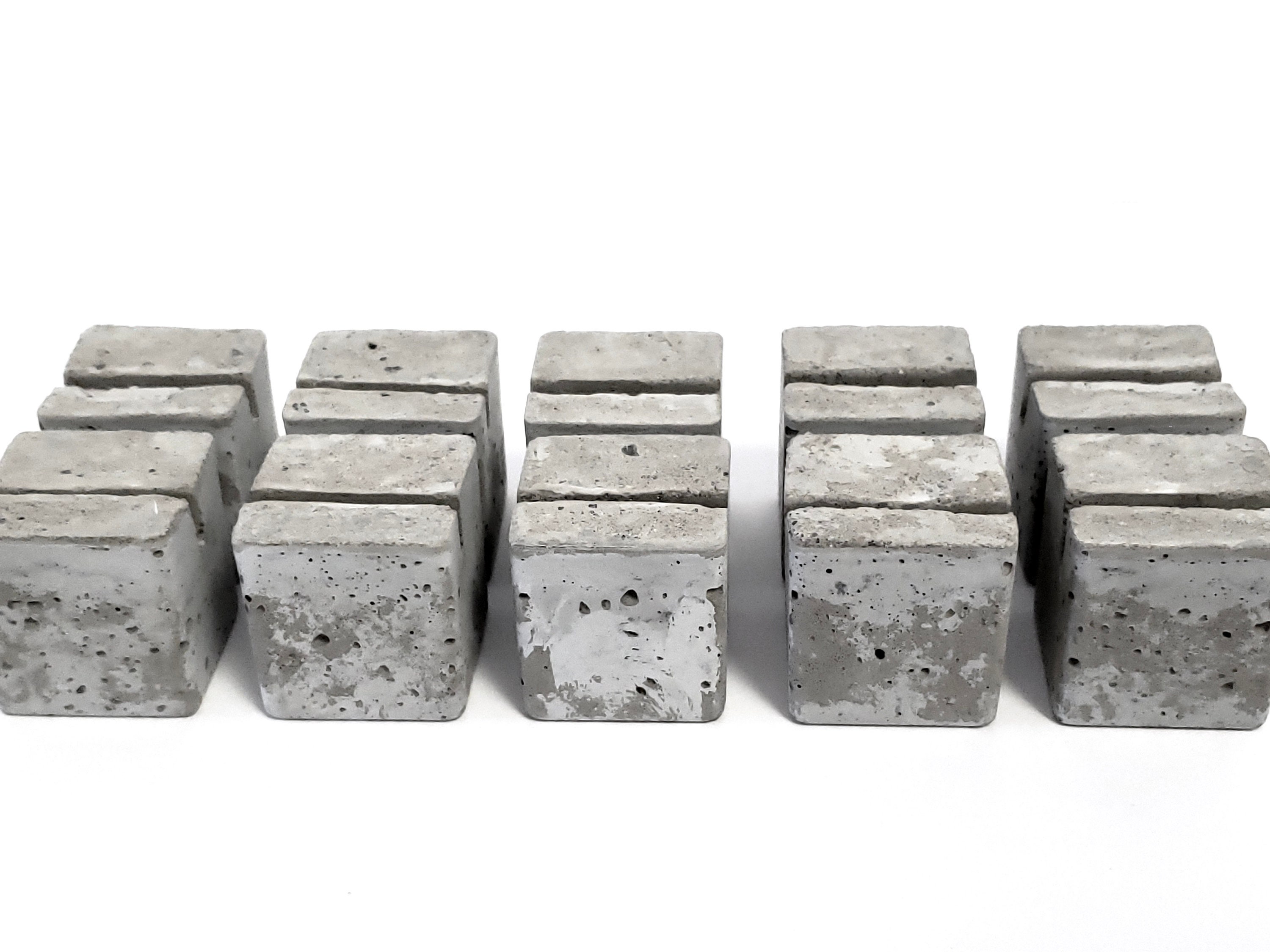 Photo Stand. Slim and Small Concrete Block for Pictures. One Vertical ...