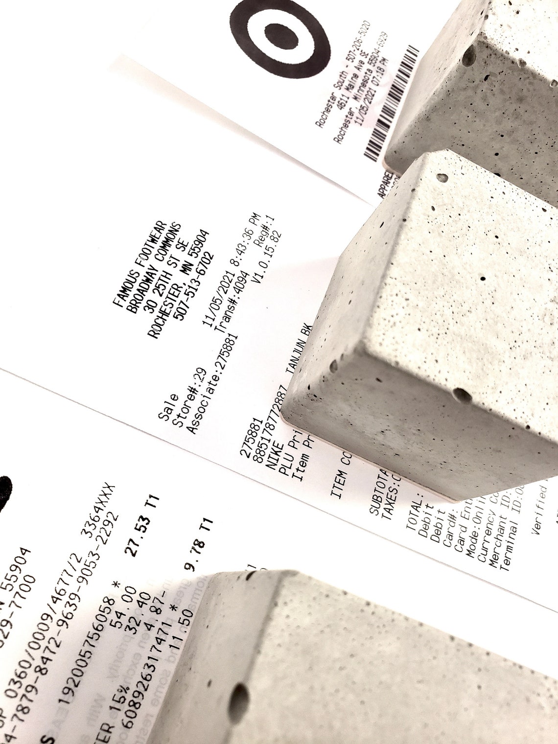 The Big Weight. Concrete Paperweight With Maple Wood. Desktop - Etsy