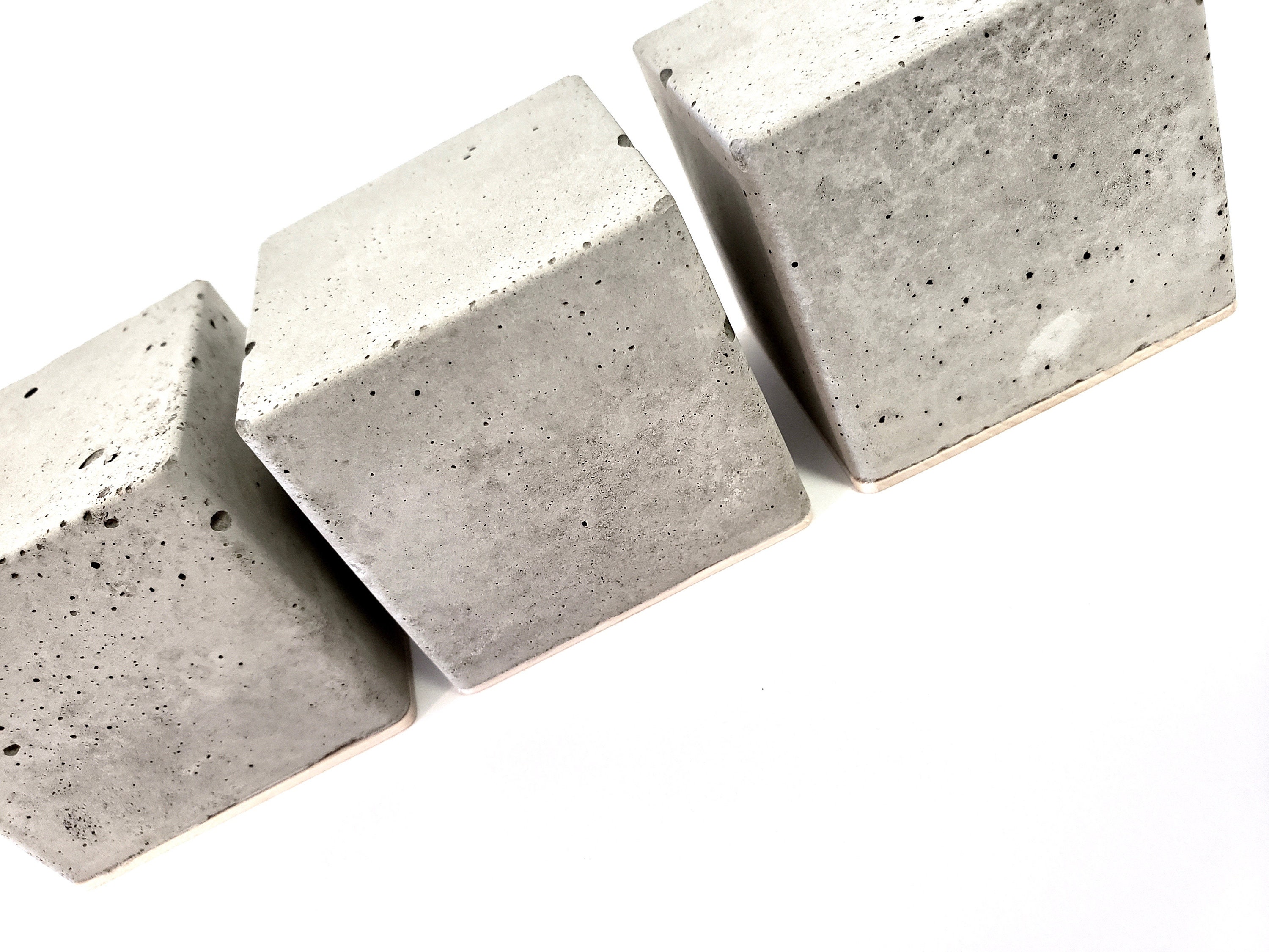 The Big Weight. Concrete Paperweight With Maple Wood. Set of | Etsy