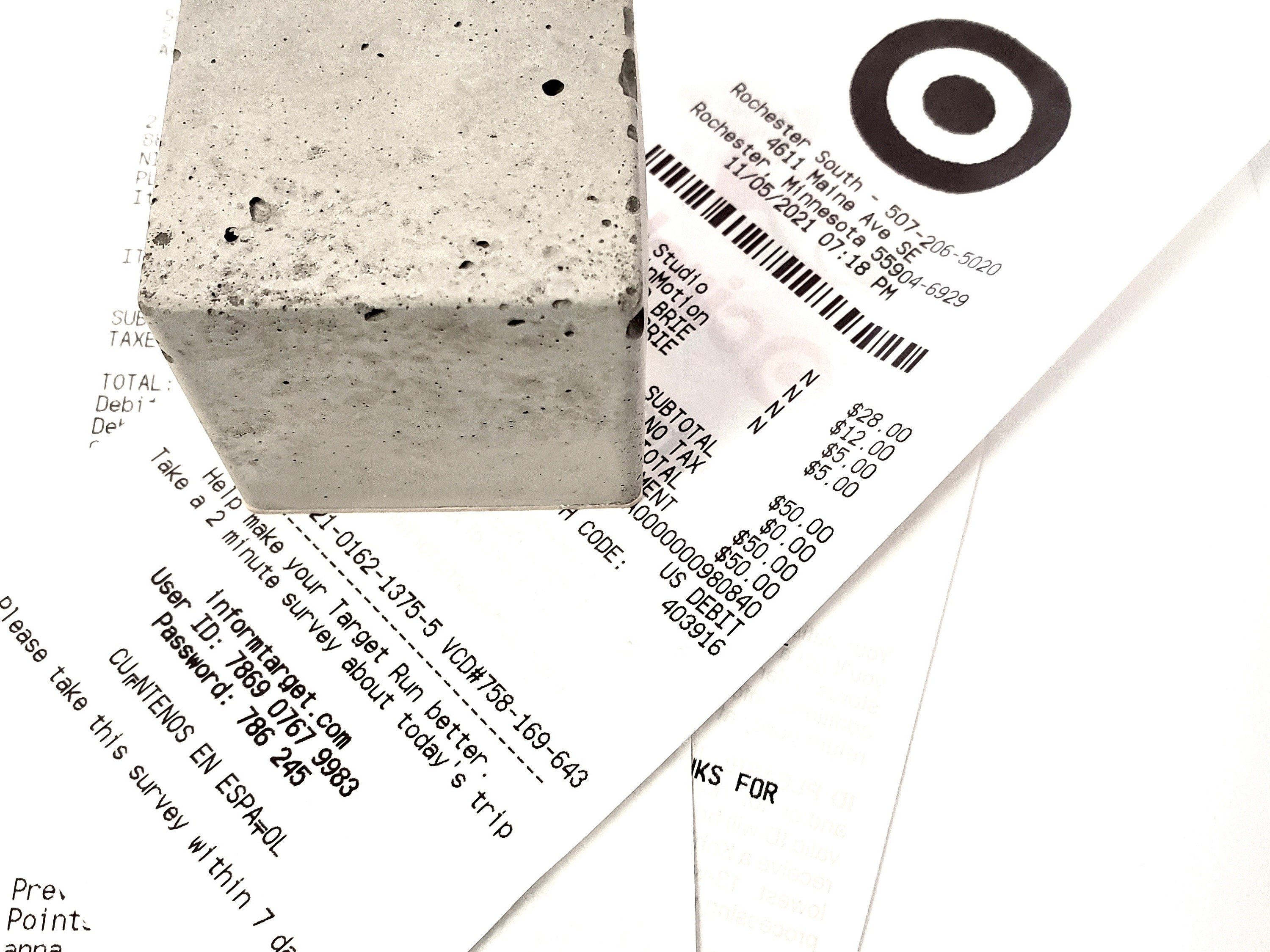 The Big Weight. Concrete Paperweight With Maple Wood. Desktop - Etsy