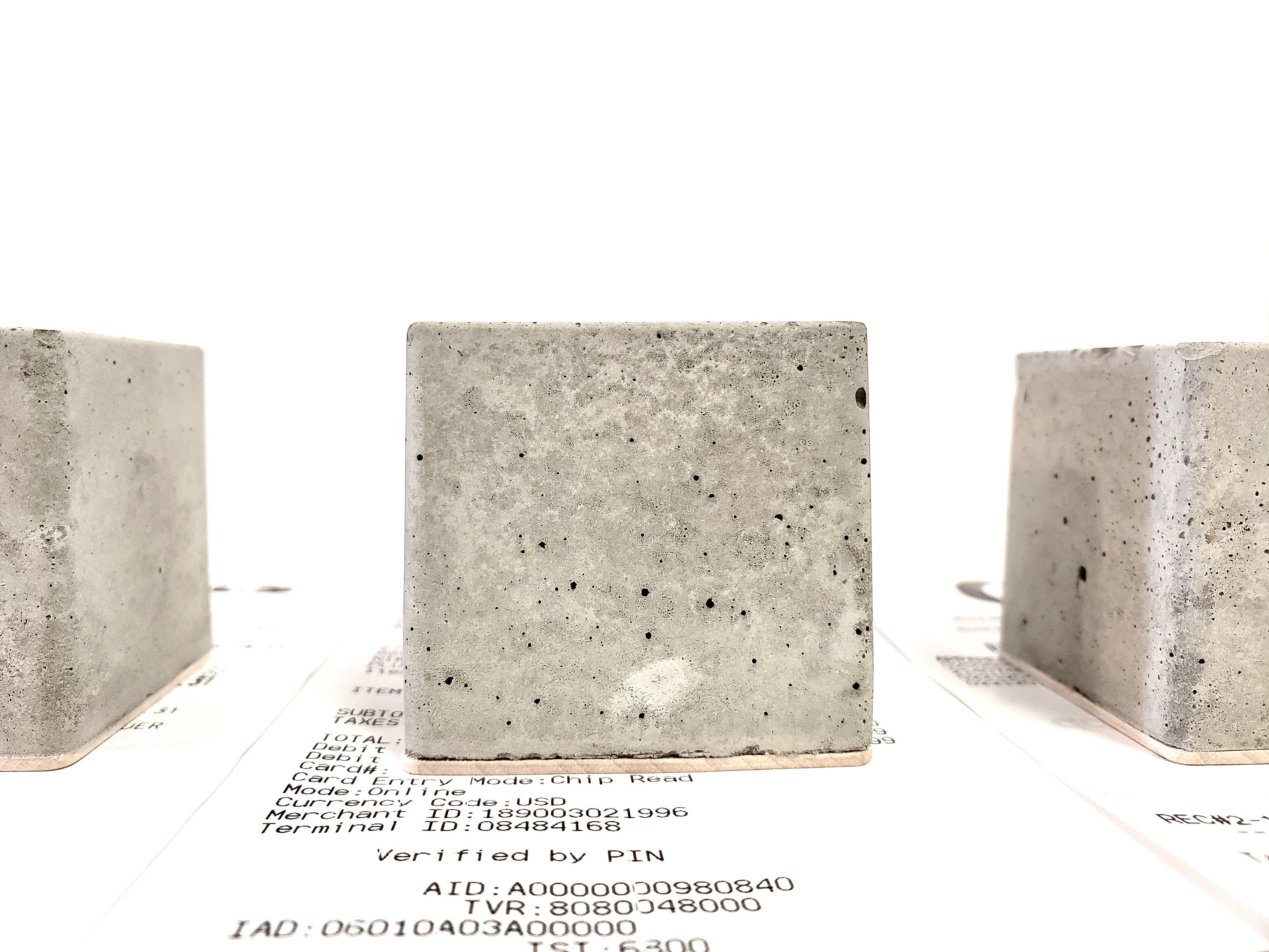 The Big Weight. Concrete Paperweight With Maple Wood. Set of | Etsy