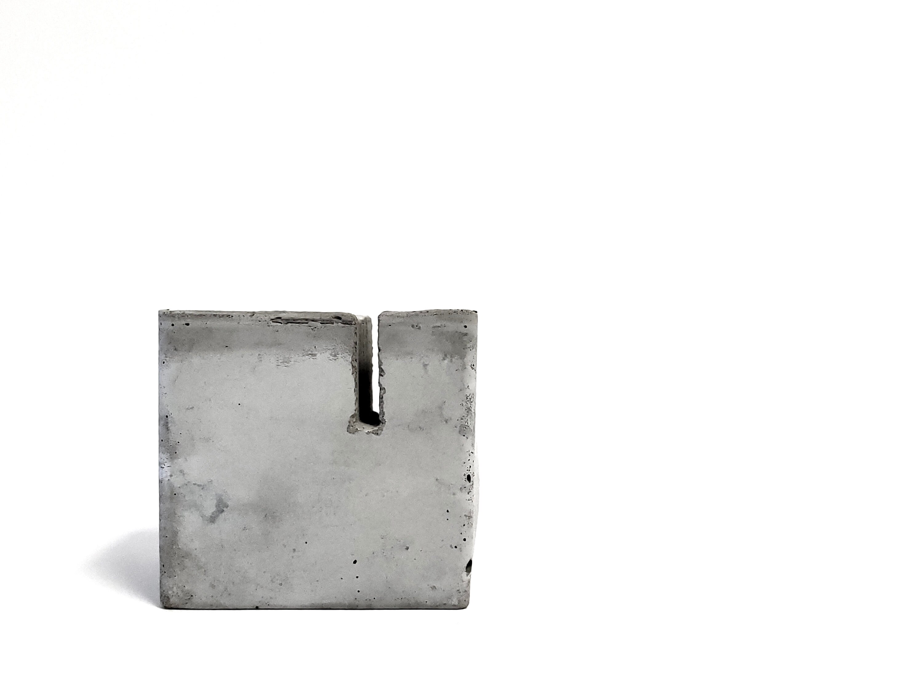 Photo Stand. Set of 3. Slim and Tall Concrete Block for Pictures ...