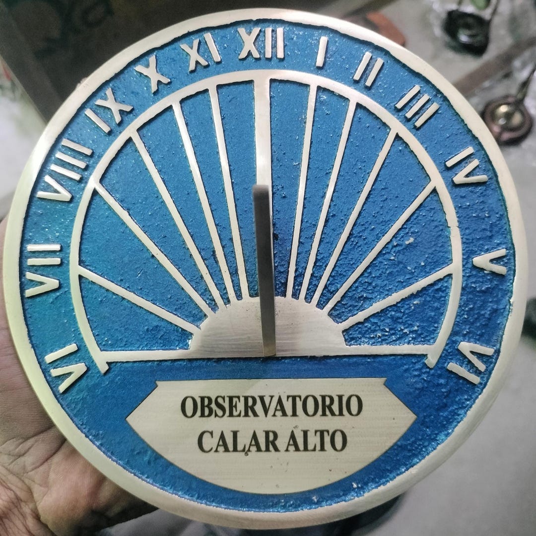 Custom Engraved Unique Sundial - Circular, Precision Calibrated for ...