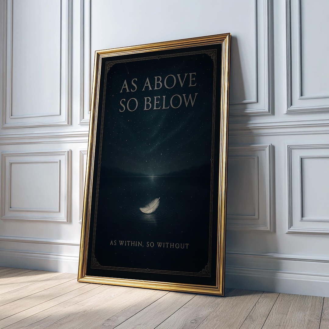 As Above so Below Wall Art | Hermetic Philosophy Poster | Mystical ...