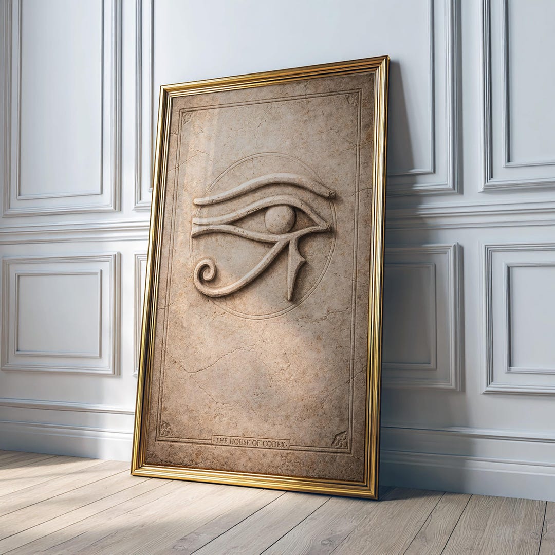 Eye of Horus Wall Art - Ancient Egypt Home Decor - Wedjet Print - Old ...