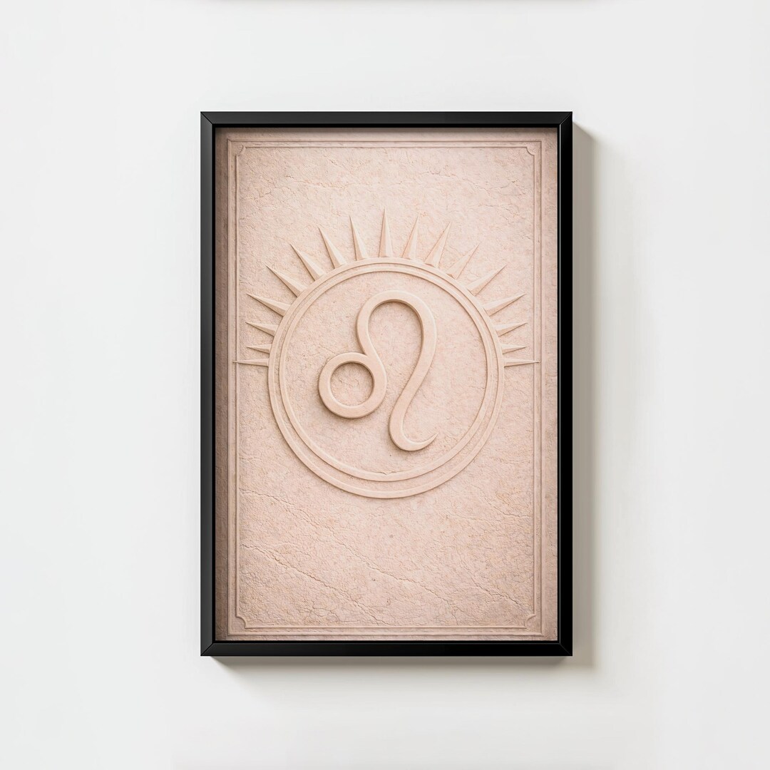 Leo Horoscope Wall Art Printable | Leo Zodiac Sign Print | Astrology ...