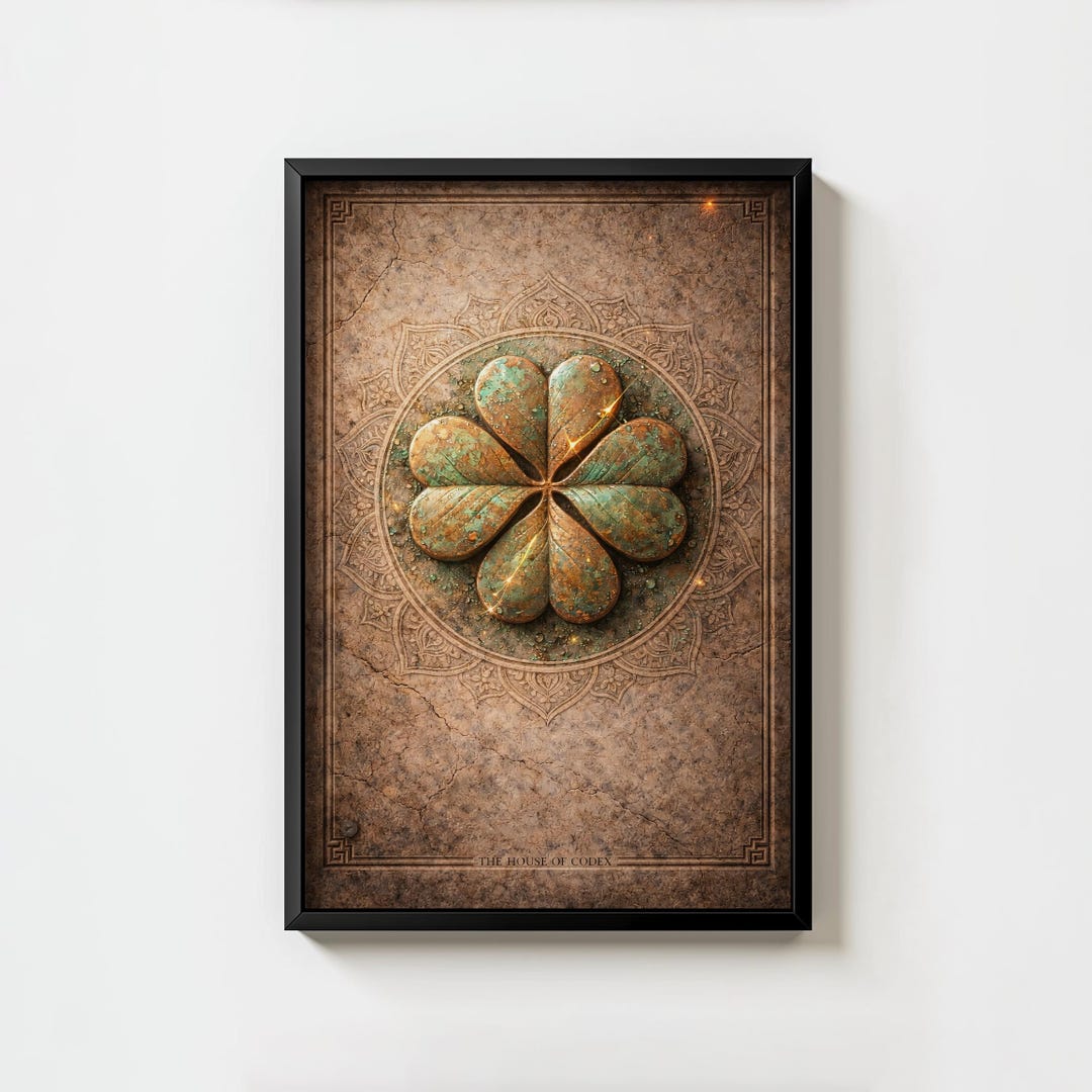 Clover Wall Art - Verdigris Stone Relic - Rustic Cottage Decor ...