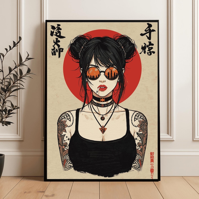 Japanese Art Cyberpunk - Etsy