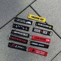 DIESEL Only Key Chain Keyring Luggage Tag Zipper Pull Bag Ring Fuel Key ...