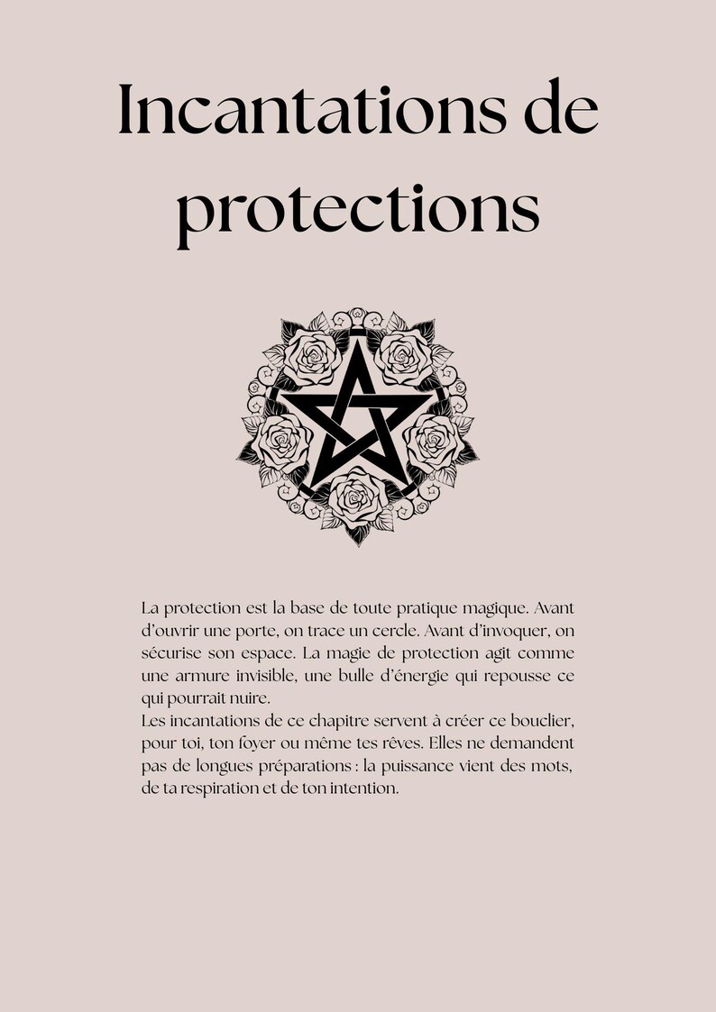 Grimoire of 300 Magical Incantations Classified by Themes – Protection ...