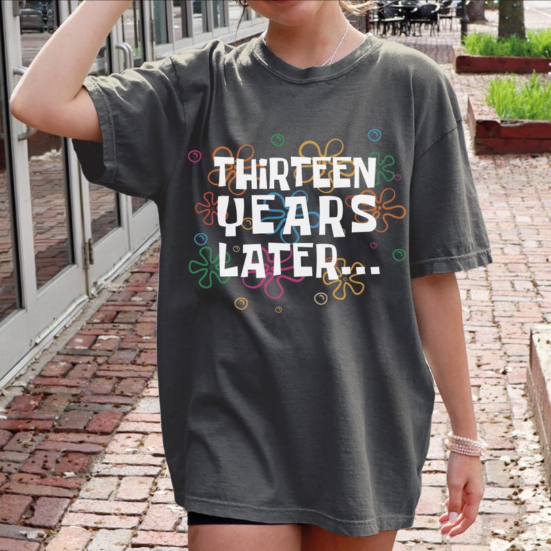Custom "years Later" Birthday T-shirt: Underwater Cartoon Meme Shirt - Etsy