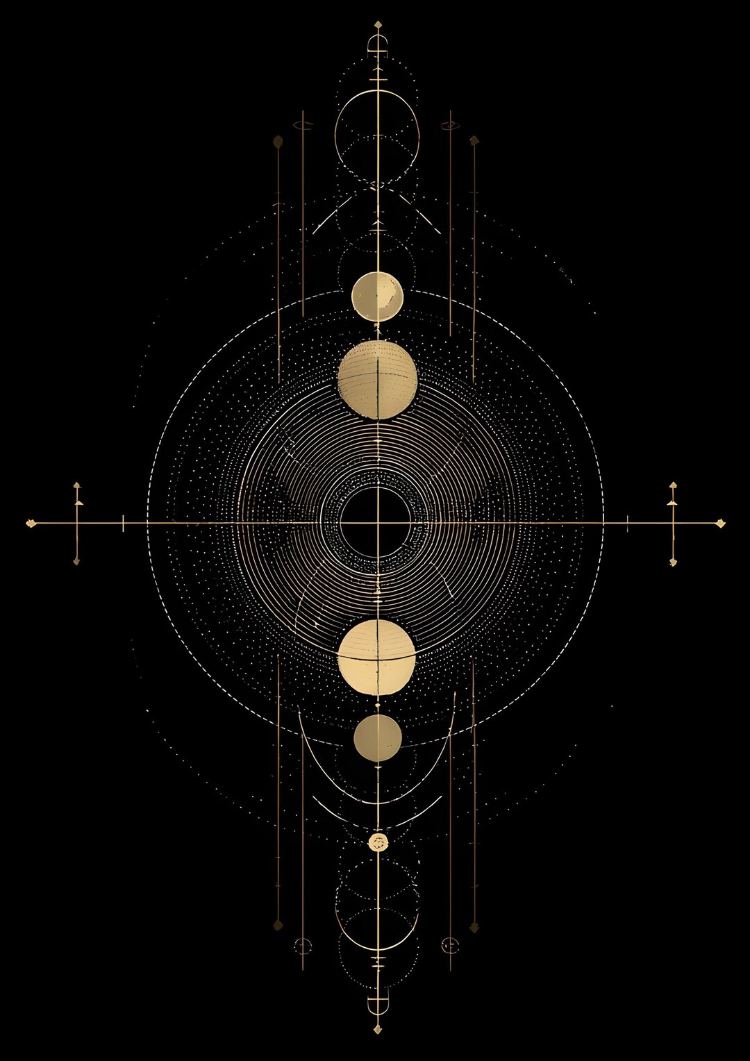 Harmonic Center – Symmetrical Mandala-inspired Printable Art - Etsy