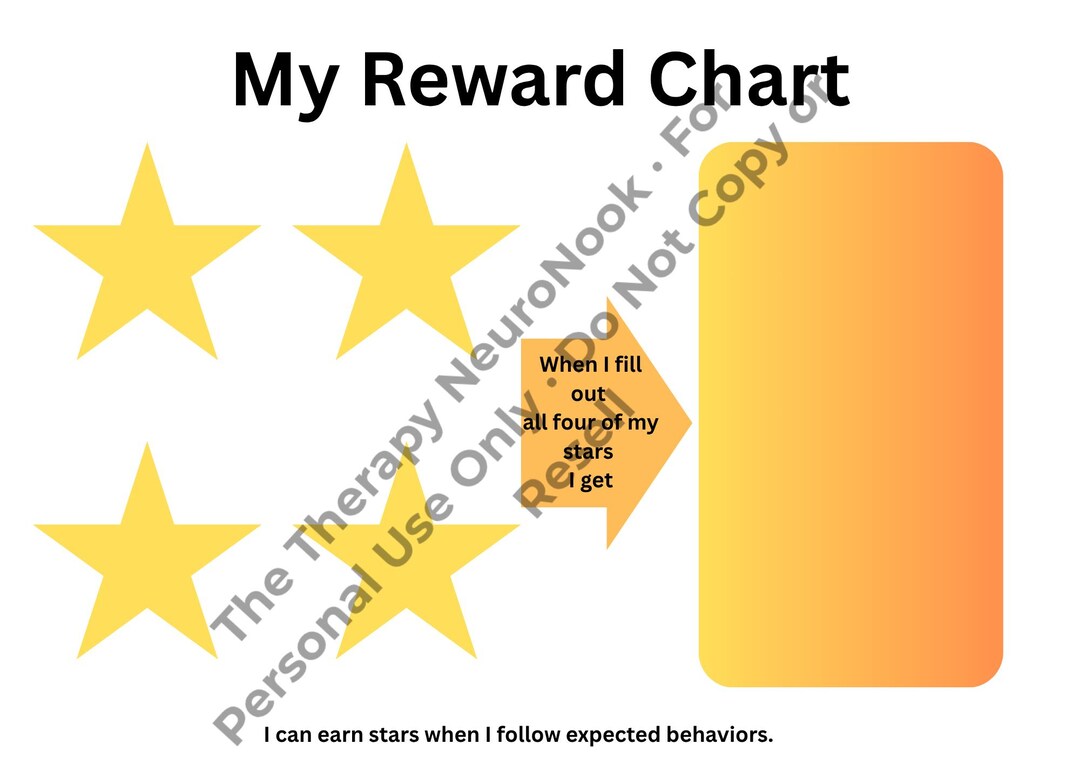 My Reward Chart and Behavior Tally System: Printable Visual Support for ...