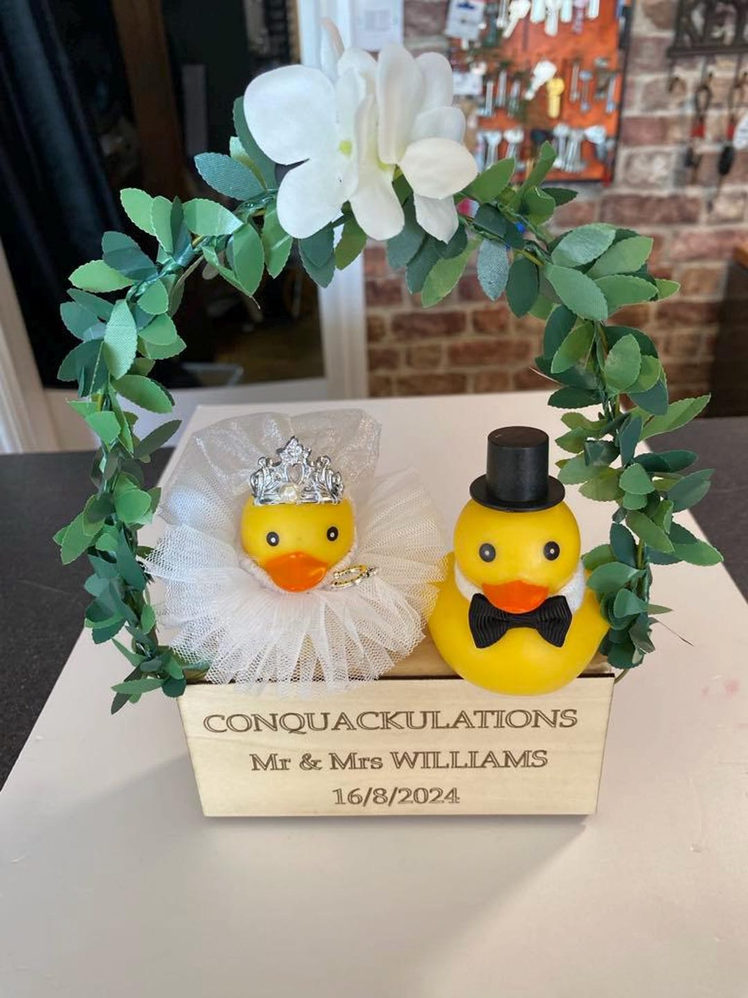 Wedding Personalised Rubber Ducks Bride and Groom for That Special ...