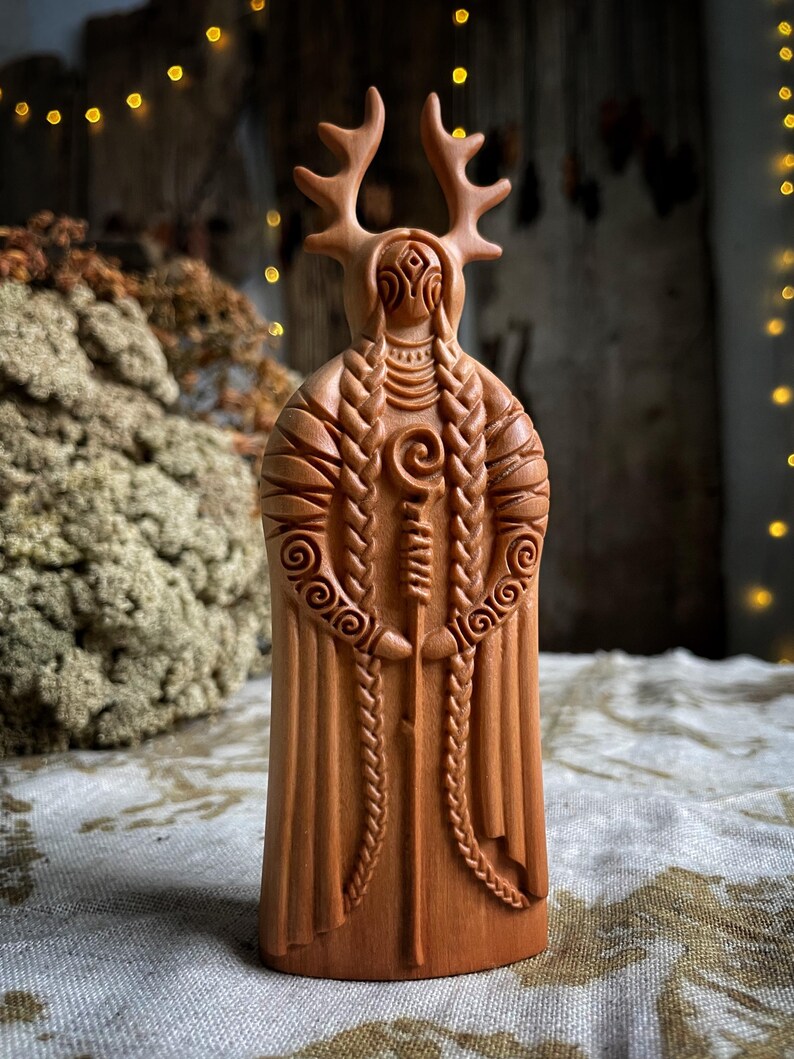 Shaman Woman the Maga Wooden Altar Goddess - Etsy