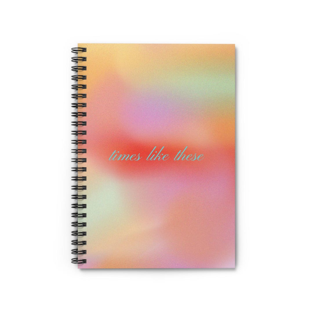 Times Like These - Addison Rae-inspired Colorful Spiral Notebook for ...