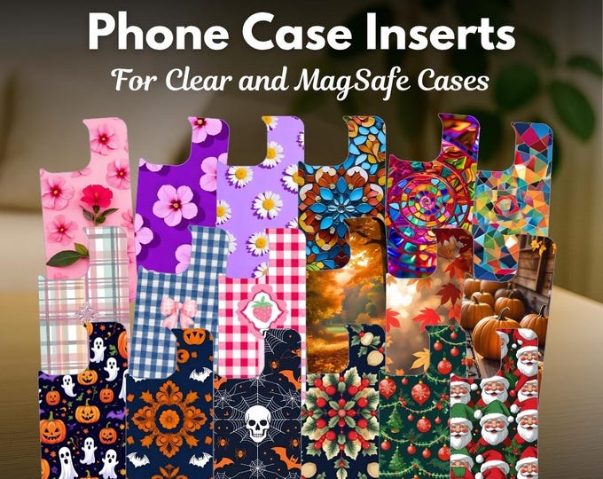 Phone Case Inserts: Original Decor for iPhone Clear Cases and Magsafe ...