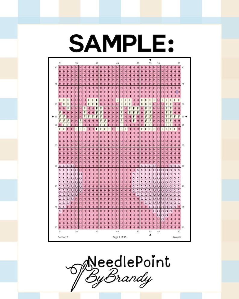 Oysters Needlepoint Pattern | Stitch Chart (digital Download) - Etsy