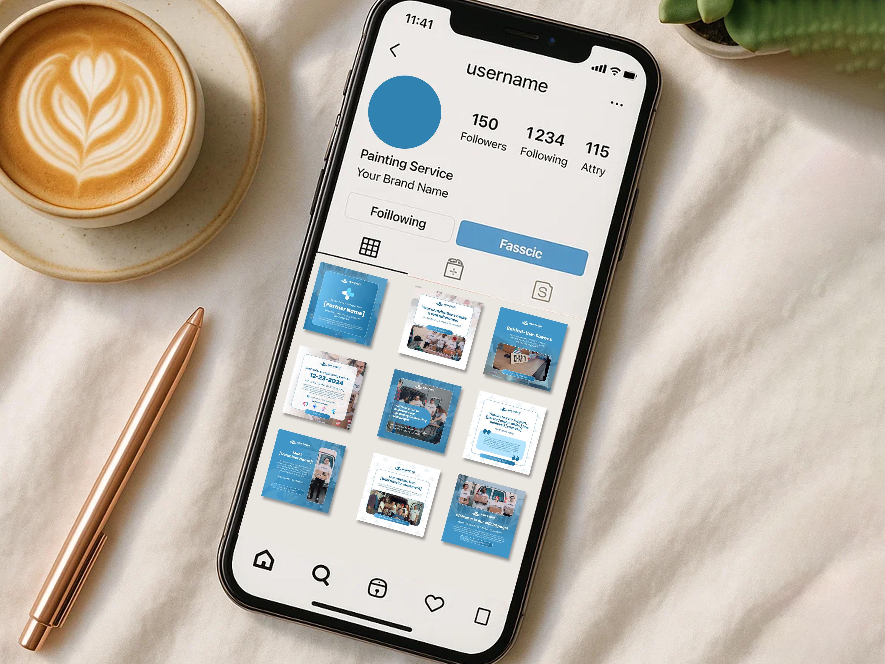 Nonprofit Social Media Post Templates, Editable Canva Posts for Charity ...