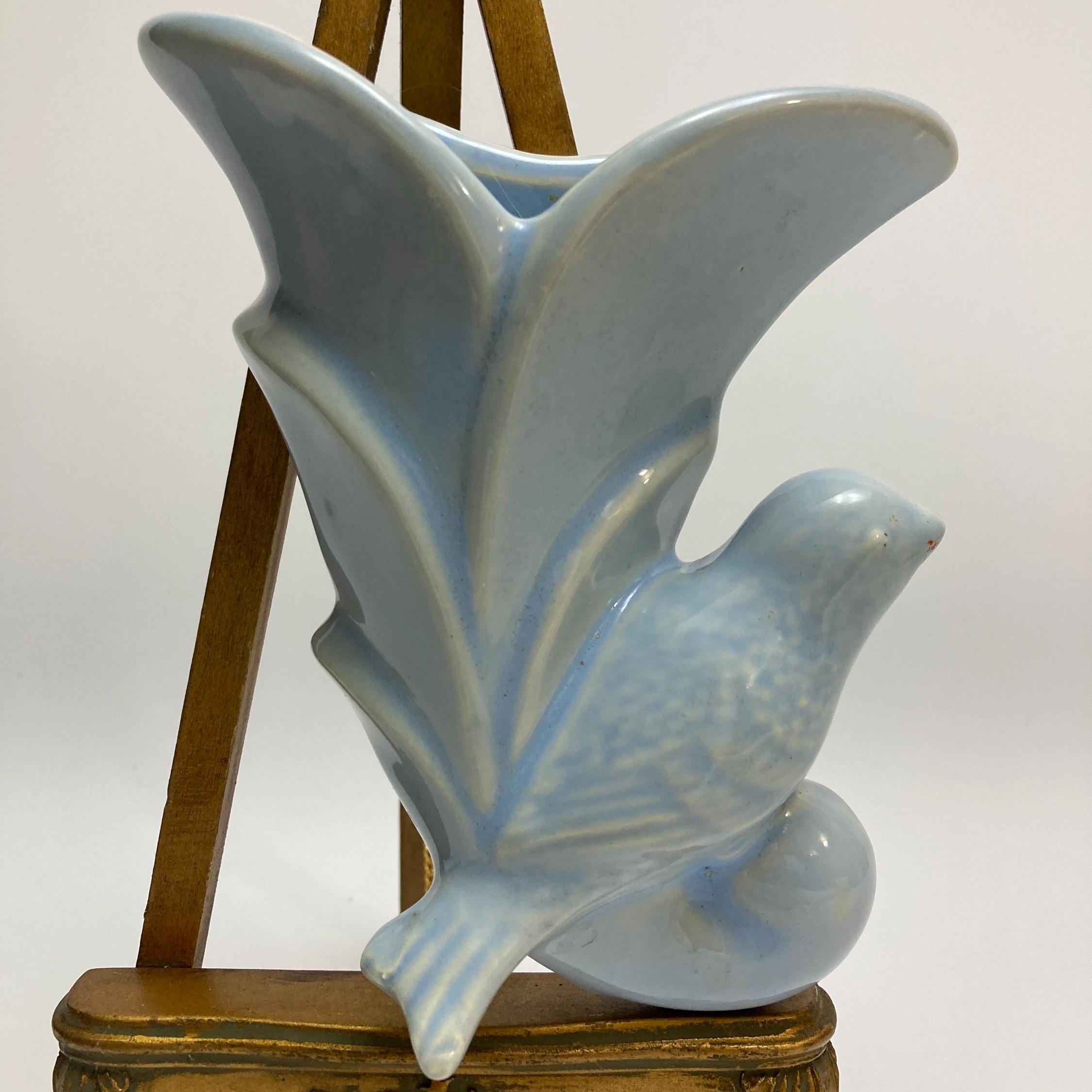 Mccoy Blue Bird Pottery Cornucopia Bird Wall Pocket Planter 50s - Etsy
