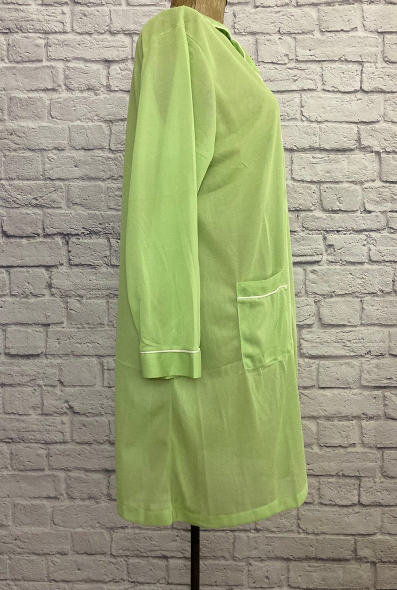 Vintage Sears Lime Green Robe Size 34 Made in USA Lingerie - Etsy