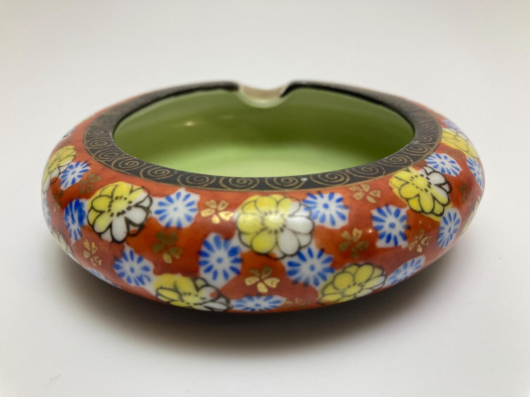 Porcelain Aisian Ashtray by Goldcastle Made in Japan - Etsy