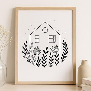 Botanical Houses Line SVG Bundle (digital Download) - Etsy