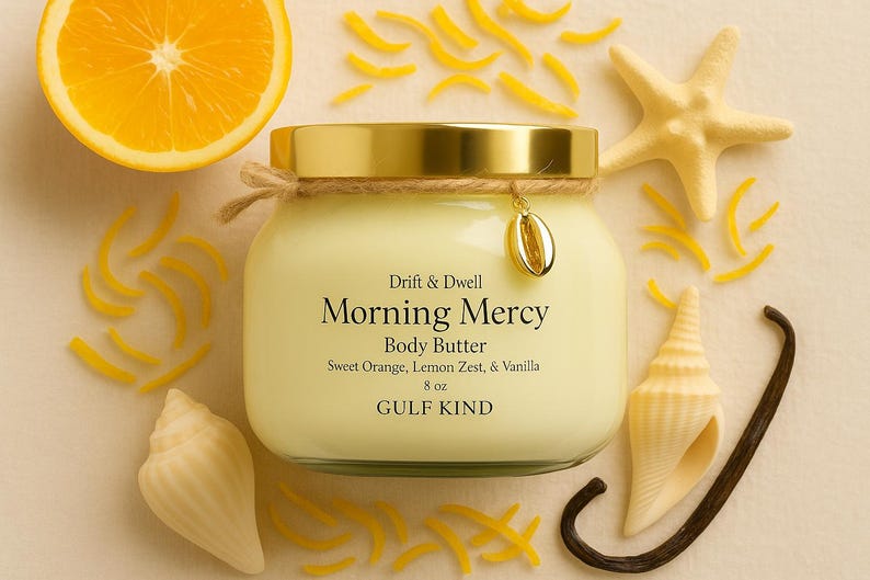 Morning Mercy Body Butter - Sweet Orange, Vanilla & Frankincense - 8 Oz ...