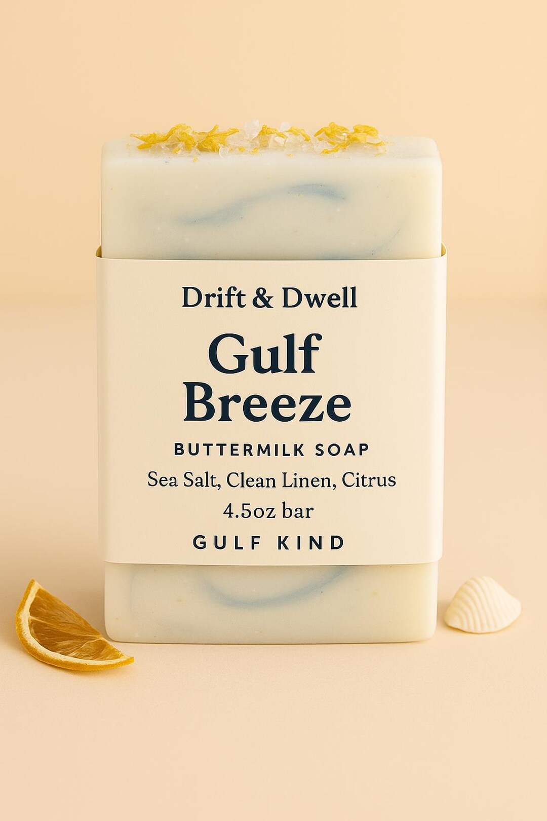 Gulf Breeze - Buttermilk Soap Bar - Coastal Citrus & Sea Salt Scent ...