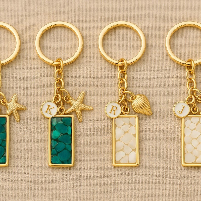 Coastal Party Keychain - Etsy